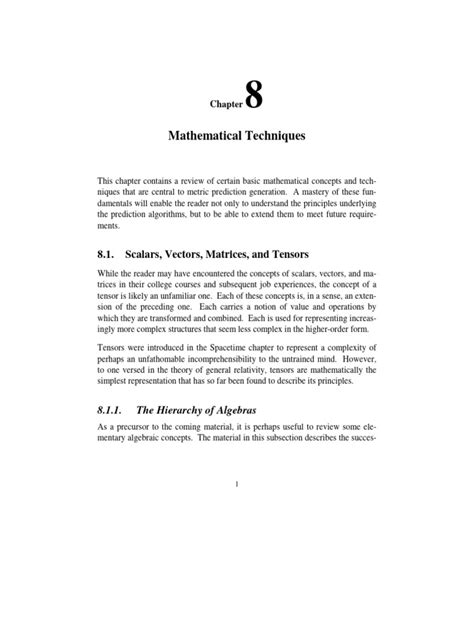 Chapter 8 Mathematical Techniques Pdf Eigenvalues And Eigenvectors