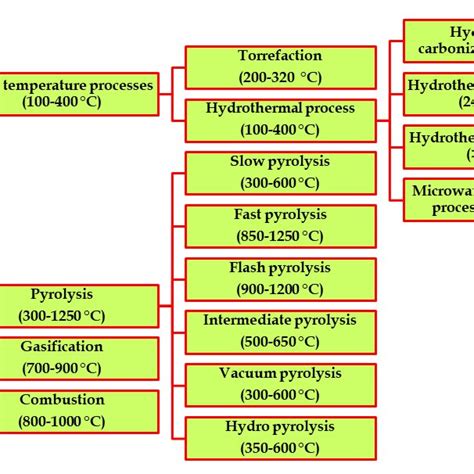 Different Thermochemical Conversion Technologies For Production Of