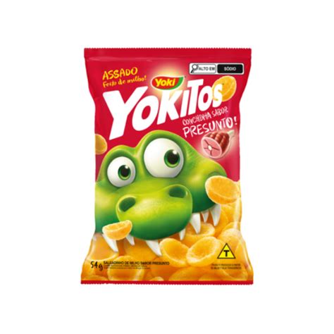 Salgadinho Yoki Sabor Presunto 54g Foods Brasil Express