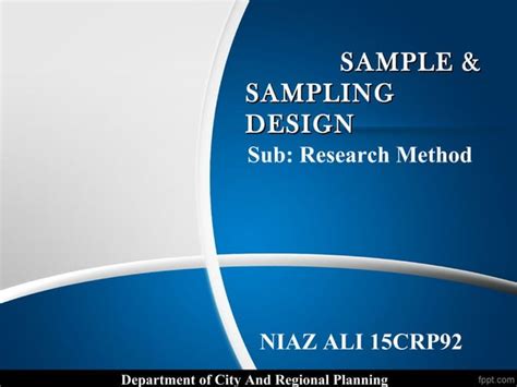 Sample And Sampling Design Research Method Ppt Science