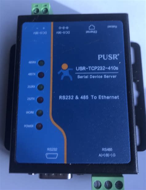 Pusr Usr Tcp232 410s Rs232 Rs485 485 Serial To Ethernet Adapter Ip