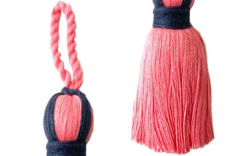 Pink Key Ring Tassels Pink Decorative Tassels The Stripes Company Uk