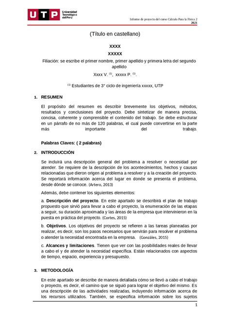 Informe De Proyecto Final De Fisica Docsity