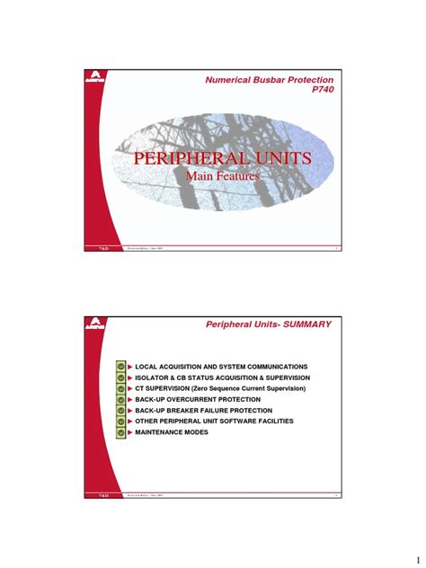 3 Peripherall Units Issue Z Pdf Relay Electrical Substation