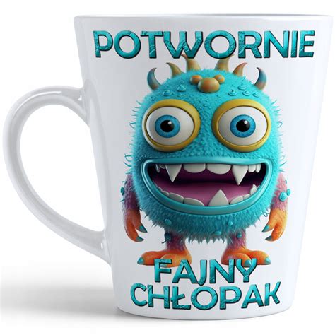 KUBEK DLA FACETA NADRUKIEM PREZENT DZIEŃ CHŁOPAKA LATTE 330ml ON NIEGO