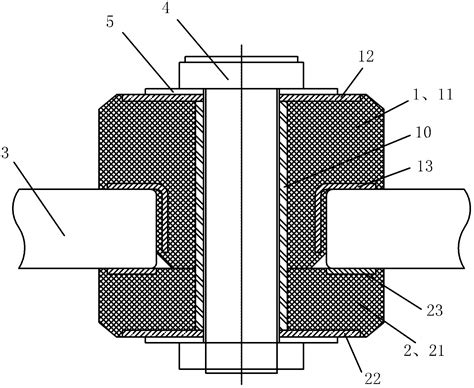 High Energy Consumption Viscoelastic Vibration Isolating Damper For