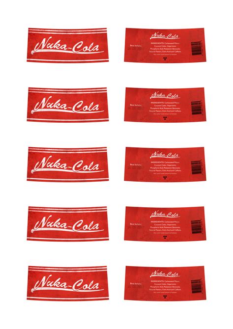 Fallout Nuka Cola Labels By Narrowbob On Deviantart