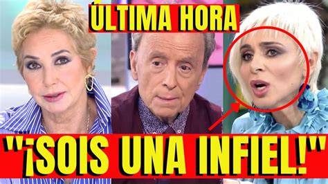 Ana Rosa ROMPE EL SILENCIO SOBRE presunta INFIDELIDAD DE Ana María