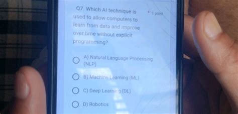 Q7 Which Al Technique Is Used To Allow StudyX