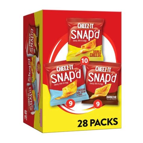 Cheez It Snapd Variety Pack Cheese Cracker Chips 210 Oz King Soopers