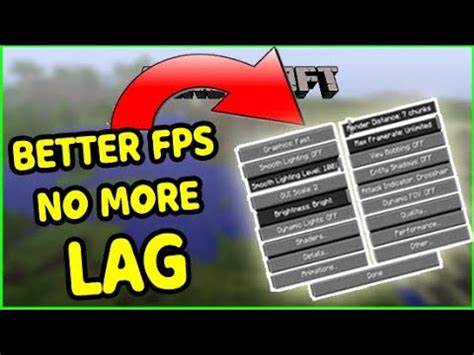 HOW TO FIX LAG MINECRAFT EASIEST METHOD YouTube