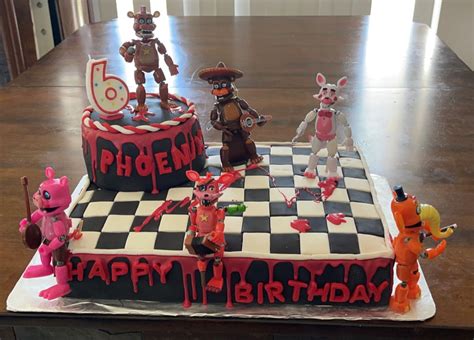 Five Nights At Freddy Cake Fnaf Cake Brithday Cake Cupcake Cakes