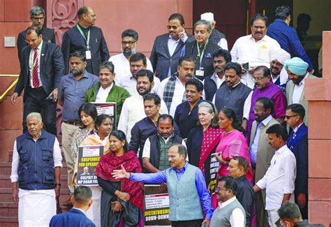 Washout In Ls Rs Proceedings Amid Opp Protest Seeking Shahs Reply