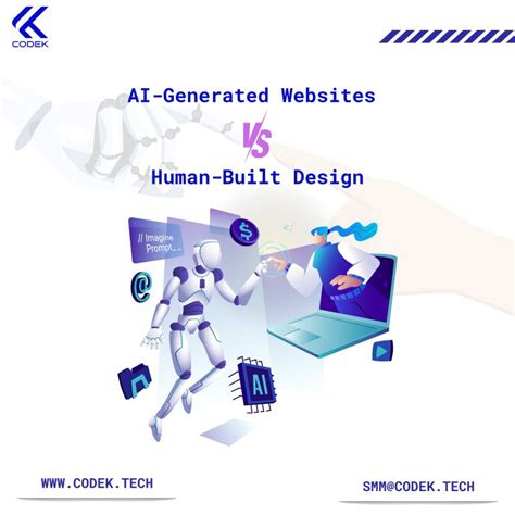 Codek Technologies On Linkedin 🤖 Ai Generated Websites Vs 👩‍💻 Human