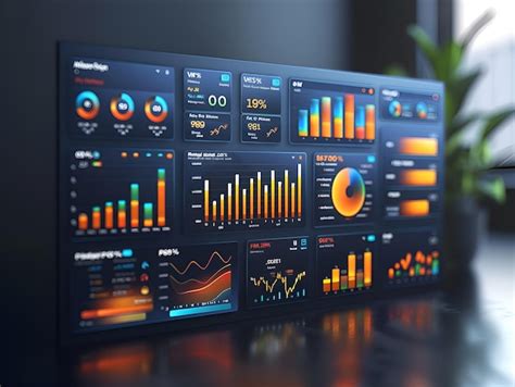 Financial Chart Of Marketing Analysis Abstract Analitics Data Ai Generated Premium Ai