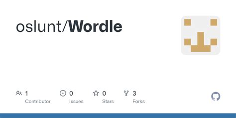 GitHub Oslunt Wordle