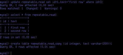 Understanding Mysql Isolation Levels Repeatable Read