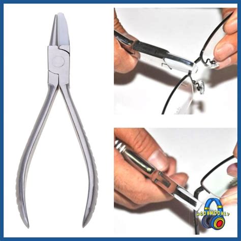 Moonth 1 ชิ้นแว่นตาตาปรับคีมเครื่องมือออปติคอลเครื่องประดับสแตนเลสจมูก