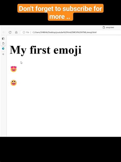 Html मे Emoji कैसे लगाए Using Emoji In Html Html Tutorial Part 18