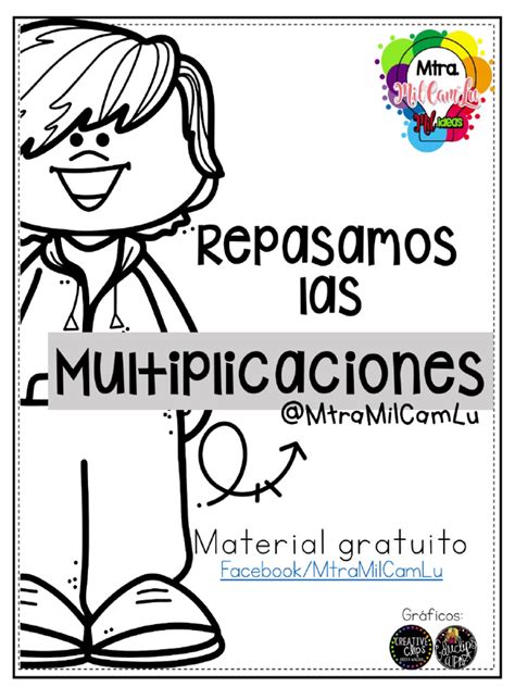 Cuaderno Para Repaso De Multiplicaciones Recopilado Por Materiales