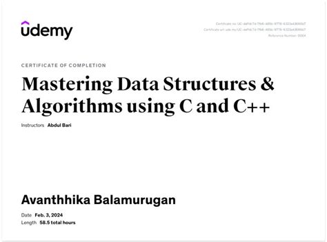 Cprogramming Cplusplus Continuouslearning Udemy Avanthhika