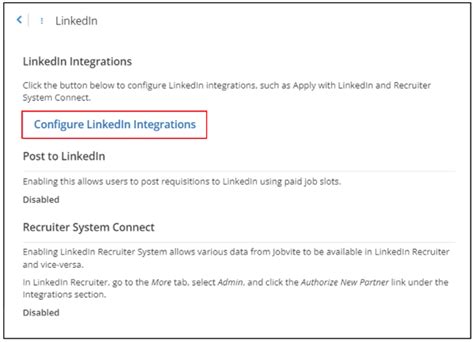 Configure Linkedin Recruiter System Connect Rsc Jobvite Help Center