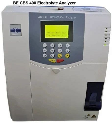 Fully Automatic Rbc Be Cbs 400 Electrolyte Analyzer For Laboratory
