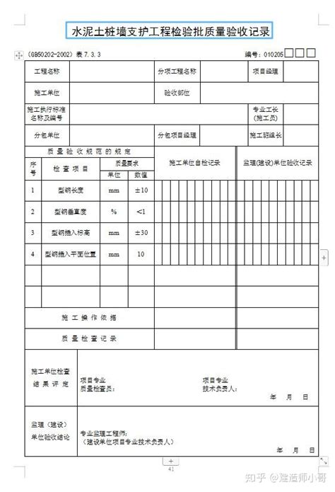 建筑工程全套检验批质量验收记录表范本大全，包括表格范本填写规范，共计599页，可以直接下载 知乎
