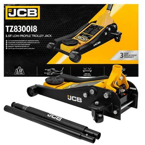 Jcb 25 T Low Profile Hydraulic Trolley Jack Jcb Tz830018