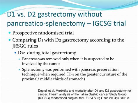 Ppt Lymphadenectomy In Gastric Adenocarcinoma Powerpoint Presentation