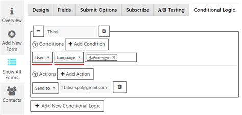 Wordpress Contact Form Plugin Conditional Logic Supsystic