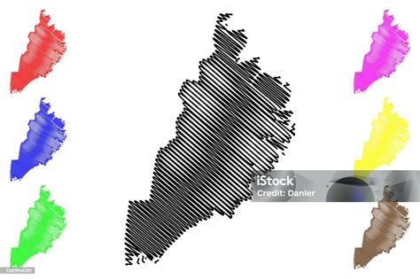 동부 지역 지도 벡터 일러스트레이션 낙서 스케치 오스터랜드 또는 오스트피루아 지도 0명에 대한 스톡 벡터 아트 및 기타 이미지