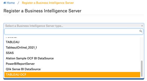 Set Up Ocf Connector For Tableau — Alation User Guide
