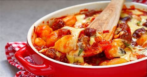 Recette Gratin De Gnocchi Au Fromage Et Saucisse