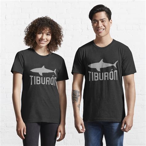 Shark Silhouette Tiburon T Shirt By Jodirm Redbubble