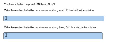 Nh3 And Nh4cl Buffer Equation