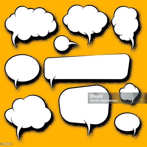 Cartoon Speech Bubbles Stock Illustration Download Image Now