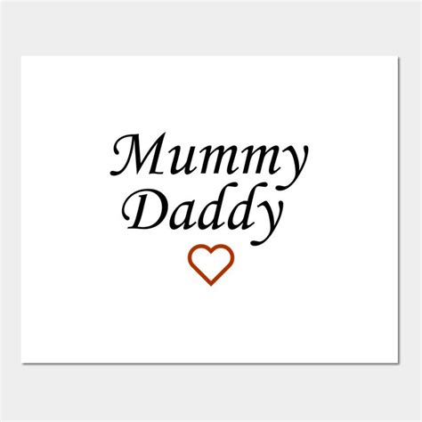 Mummy And Daddy Wall Art Print
