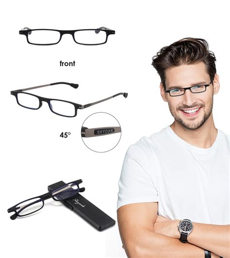 2 Pack Ultra Thin Lightweight Folding Reading Glasses