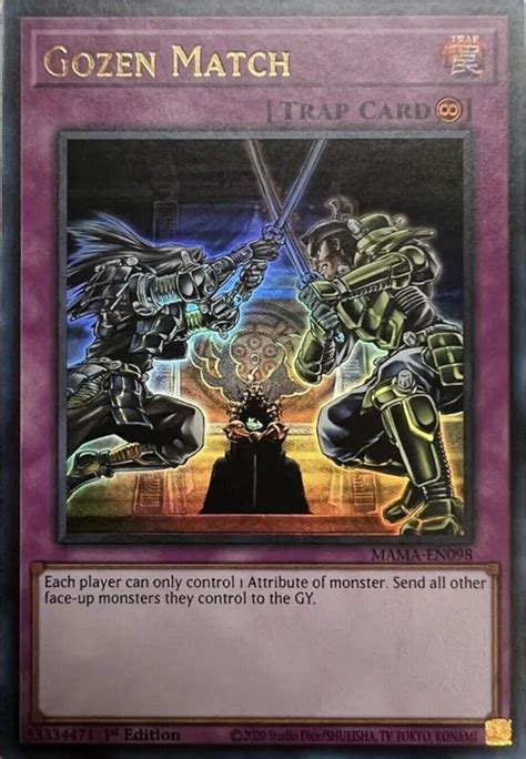 Gozen Match Mama En098 Prices Yugioh Magnificent Mavens Yugioh Cards