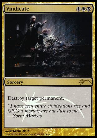 Vindicate Sorcery Cards MTG Salvation