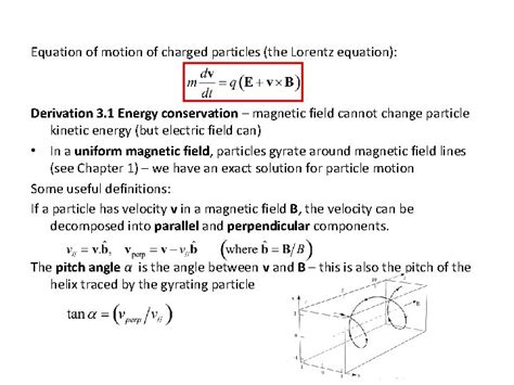 Equation Of Motion Of Charged Particles The Lorentz
