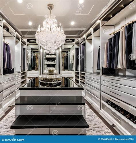 Glamorous Hollywood Walk In Closet A Luxurious Walk In Closet With