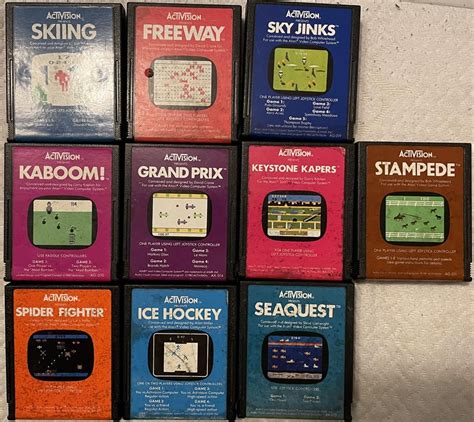 Atari 2600 Games Activision 3 Etsy