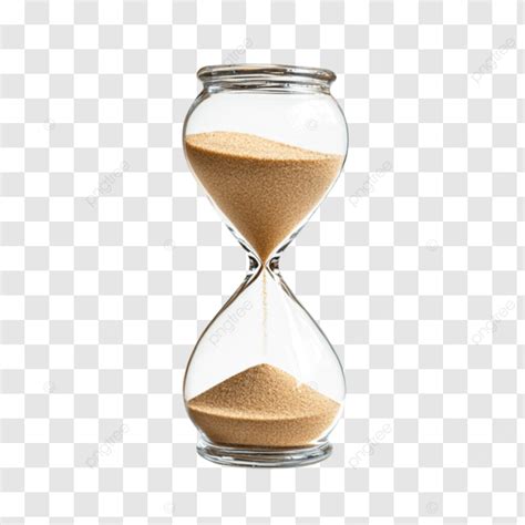 Close Up Hourglass With Flowing Sand Close Up Hourglass With Flowing