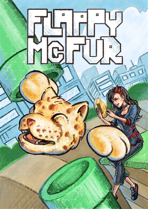 Atari Jaguar Flappy Mcfur Box Art Illustration William Thorup