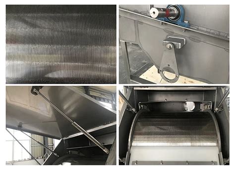 폐수 처리 식물에서 사용되는 작은 발자국 자전 드럼 스크린 1 세트 500 600 1830mm 8 912 M3h 350 800mm 025mm ~ 25mm