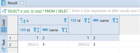 Dbeaver Display `null` Instead Of Data For Fields Of Custom Data Type