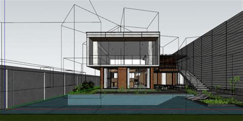 Sketchup Exterior House Scene Model Download Id 2130000129 Hoang Gia