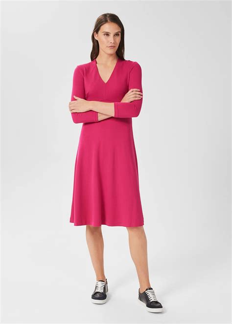 Mel Jersey Ponte Dress Hobbs Uk